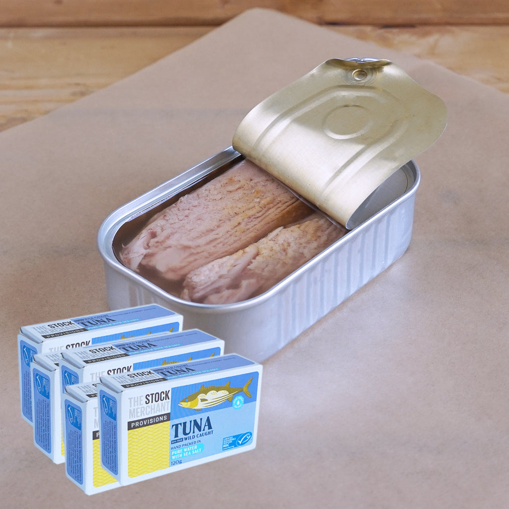 MSC Certified BPA-Free Wild-Caught Canned Tuna in Water (120g x 5)