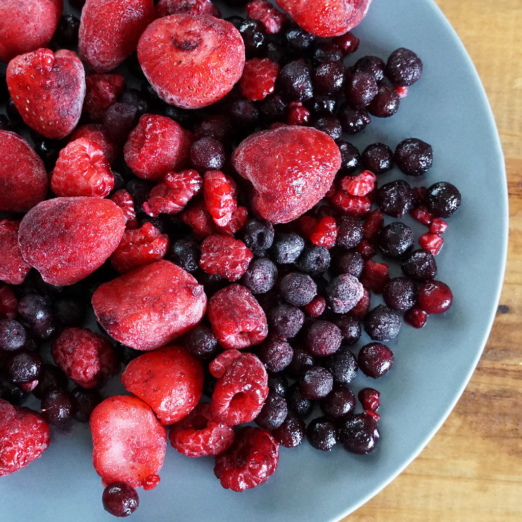 Certified Organic Frozen 3 Berry Mix - Wild Blueberry, Raspberry, Stra
