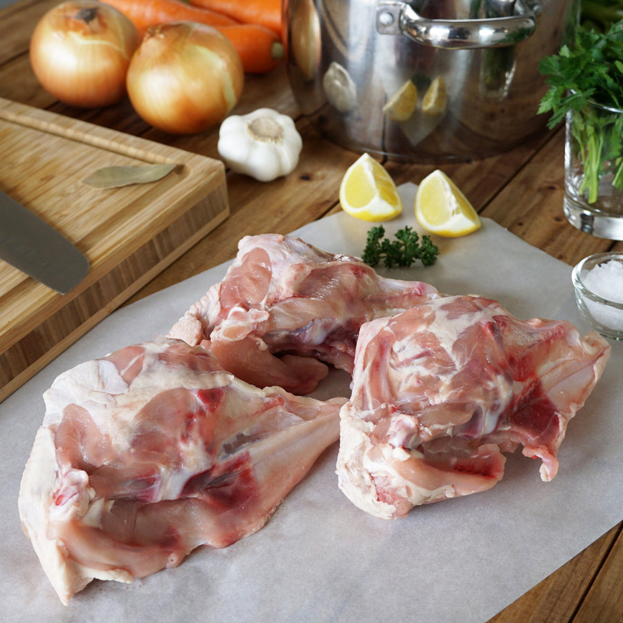 Organic Free-Range Chicken Frames / Bones from New Zealand (500g)